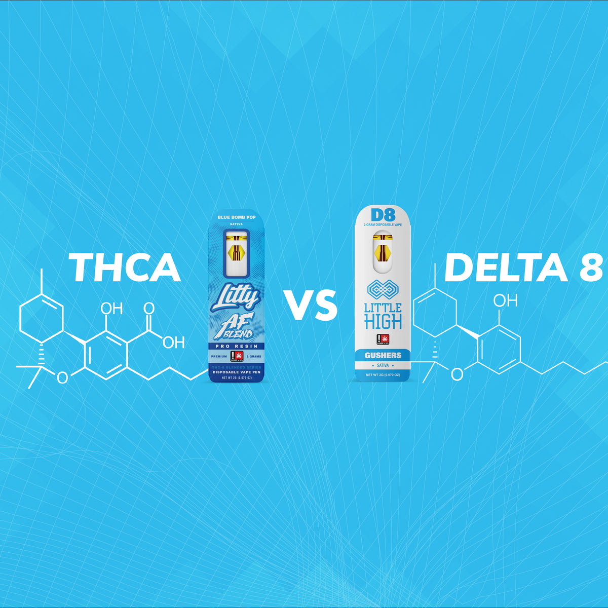 THCA vs Delta 8: Compare Potency, Flavor & Effects | Little High